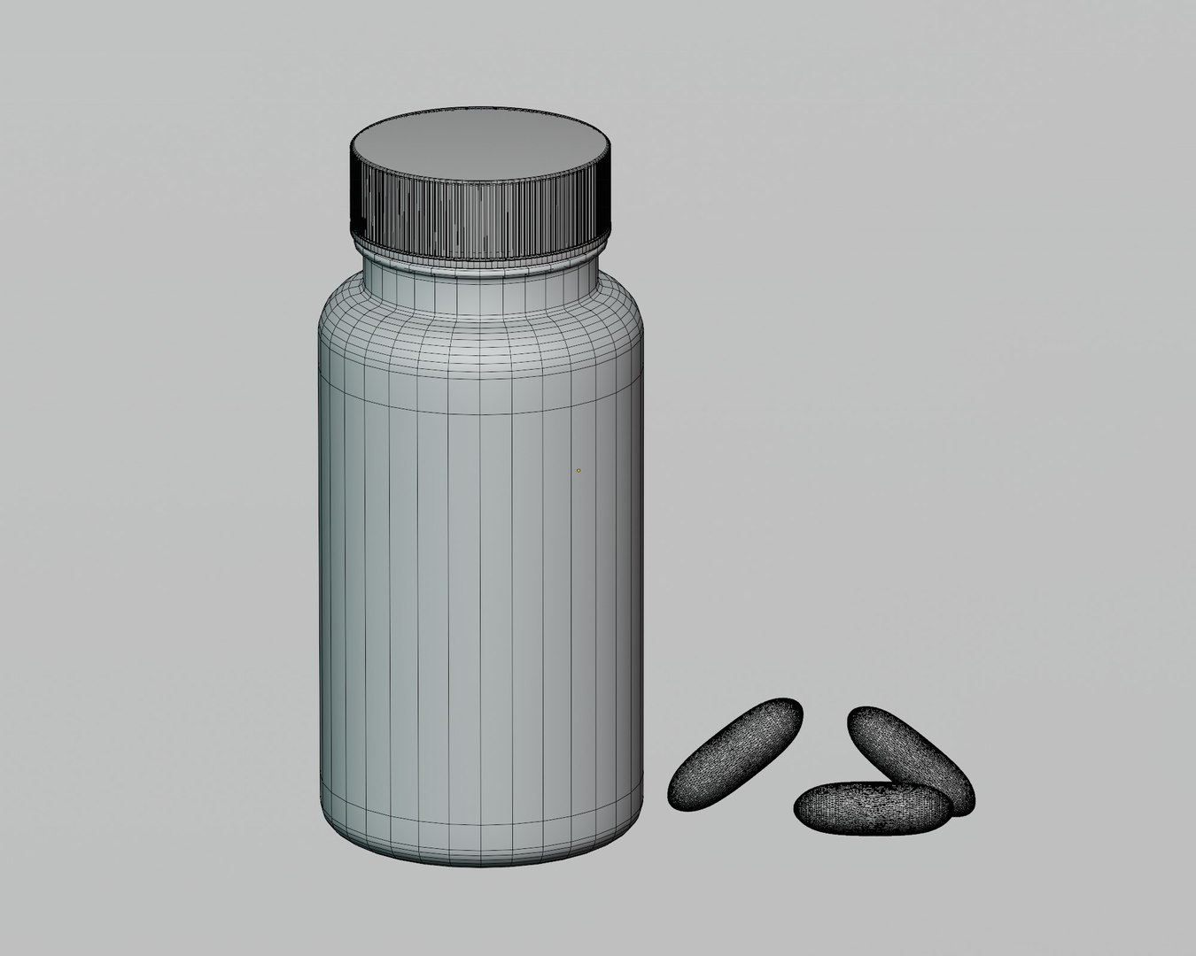 3D Pill Bottle Model - TurboSquid 2167086