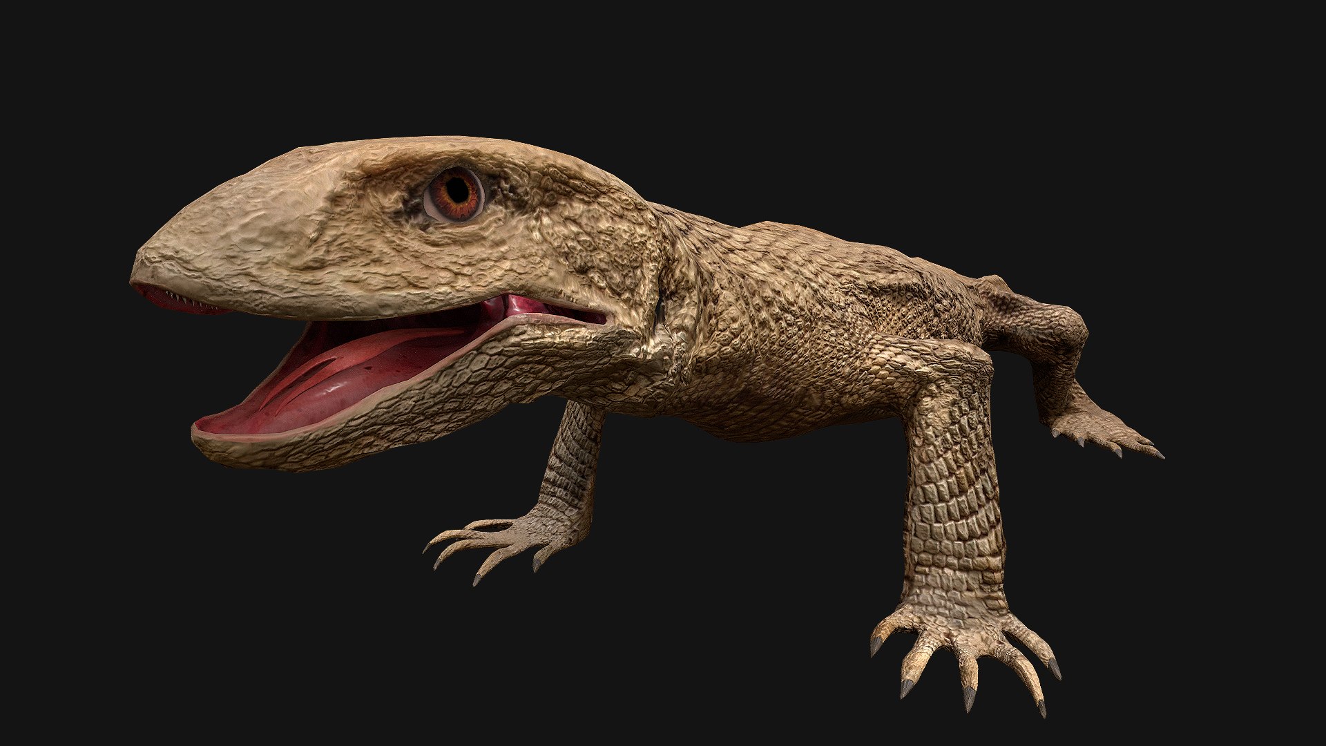Varan Lizard Reptile Monster 3D - TurboSquid 2047001