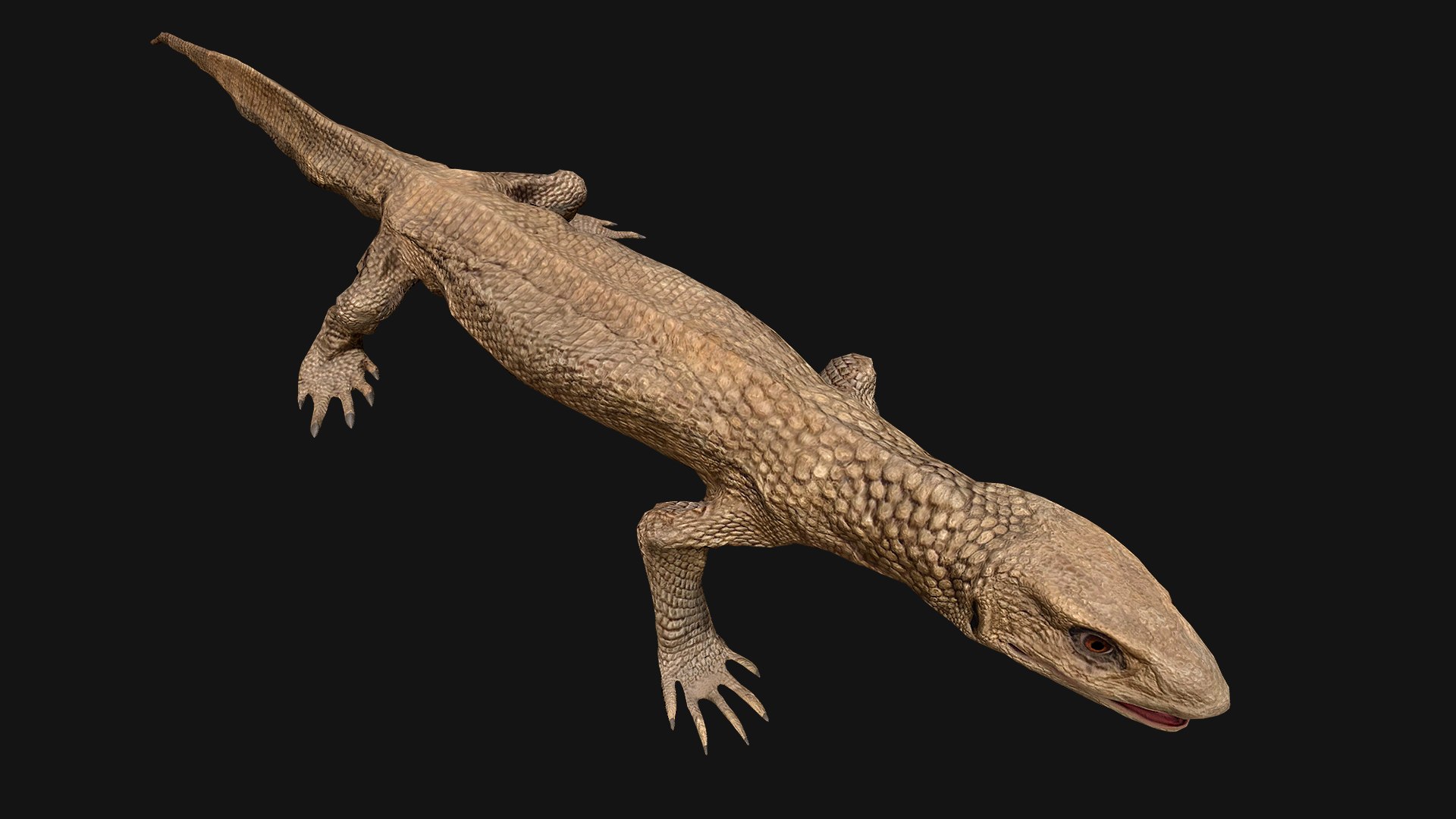 Varan Lizard Reptile Monster 3D - TurboSquid 2047001