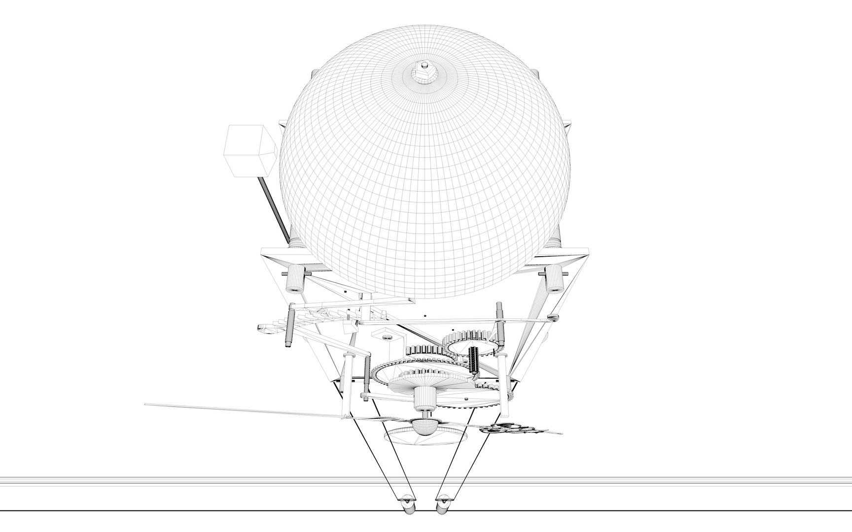 3D model interior design clock meganism - TurboSquid 1254990