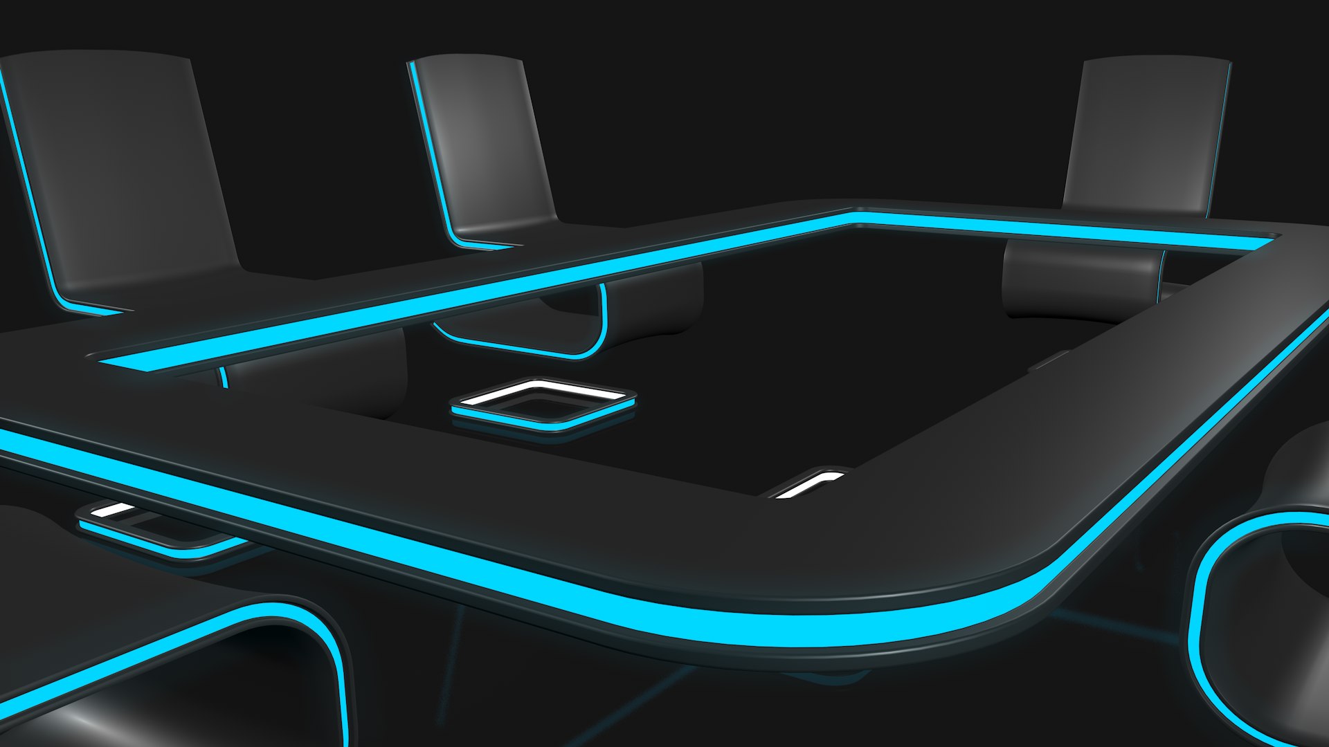 3D Sci Fi Confrence Table Model - TurboSquid 2308297