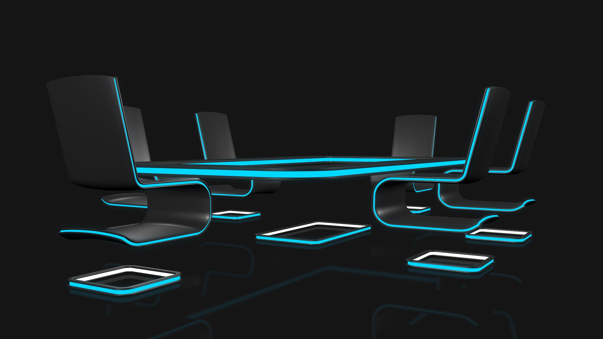 3D Sci Fi Confrence Table Model - TurboSquid 2308297