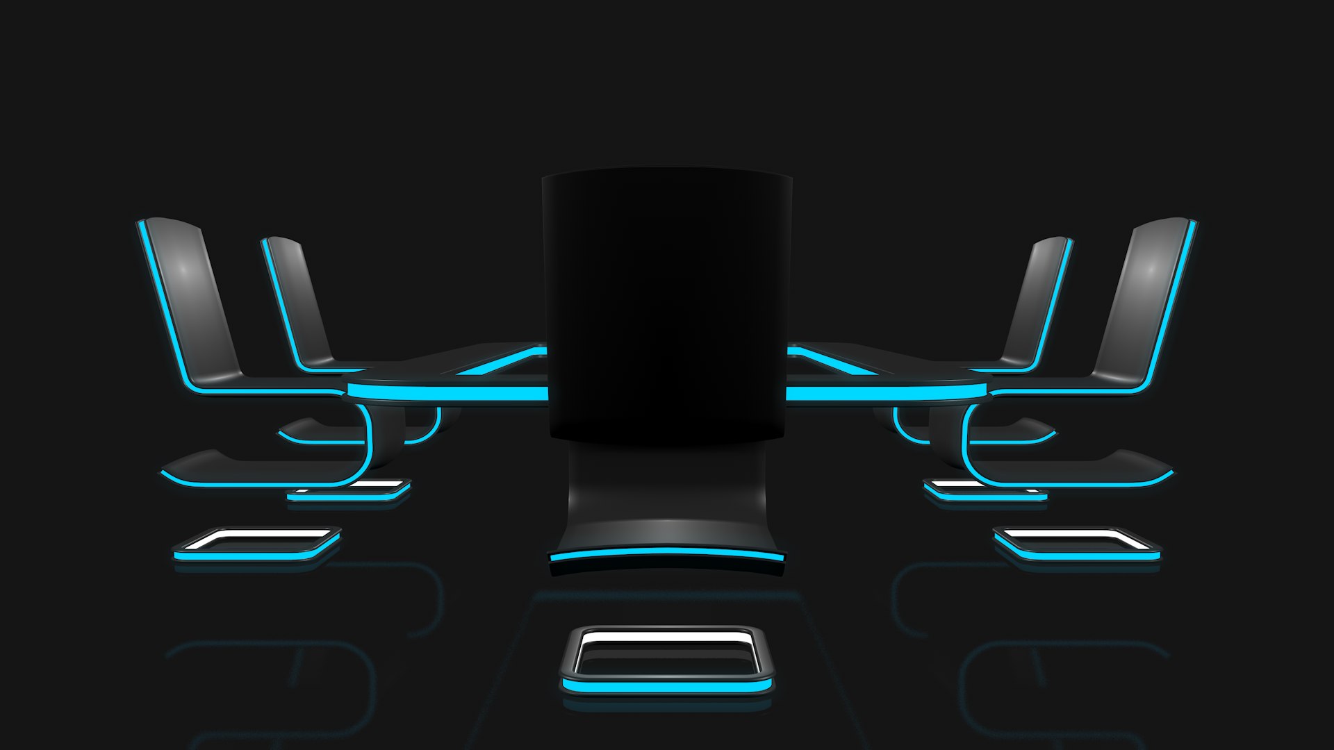 3D Sci Fi Confrence Table Model - TurboSquid 2308297