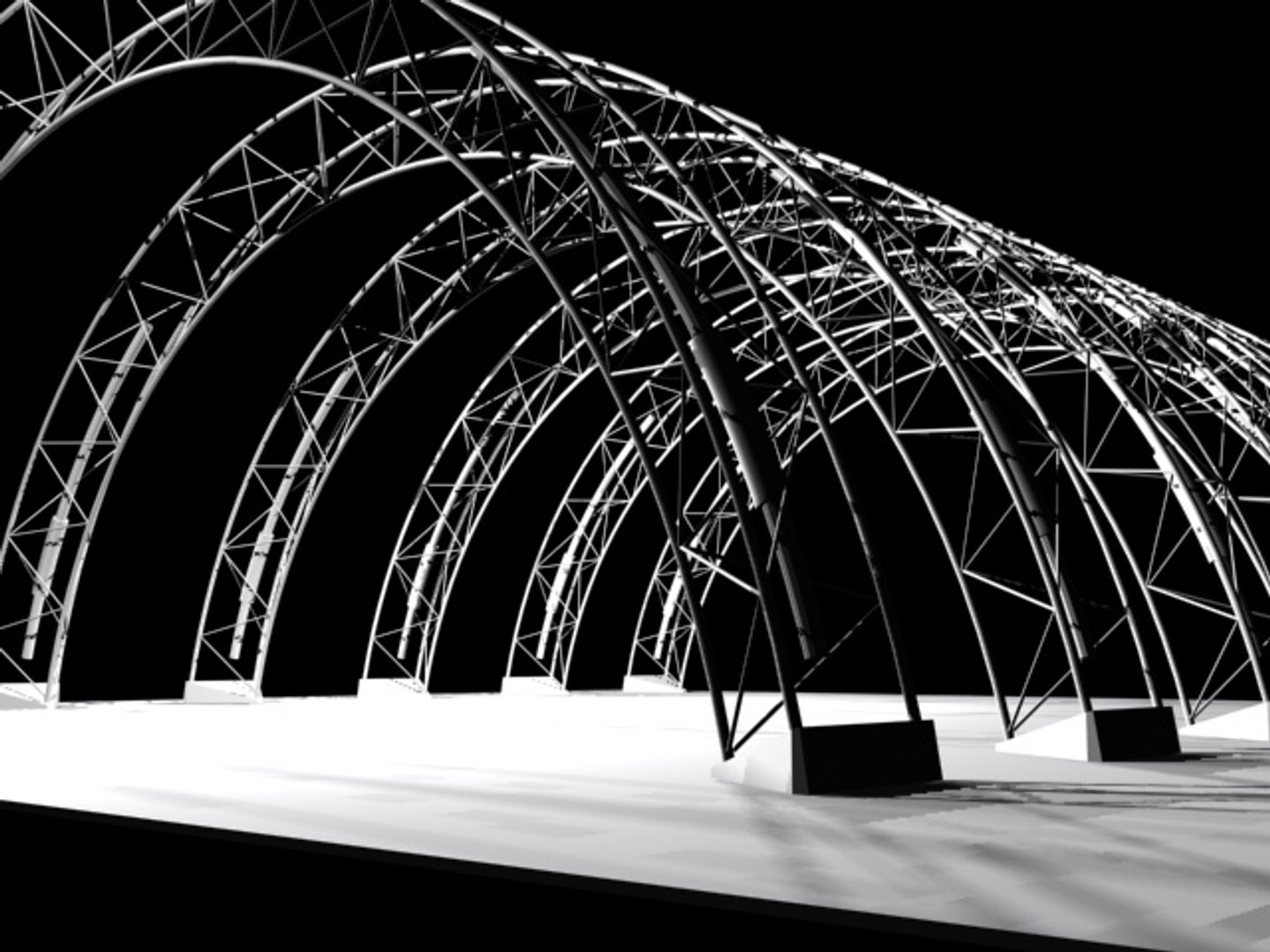 3d model truss building