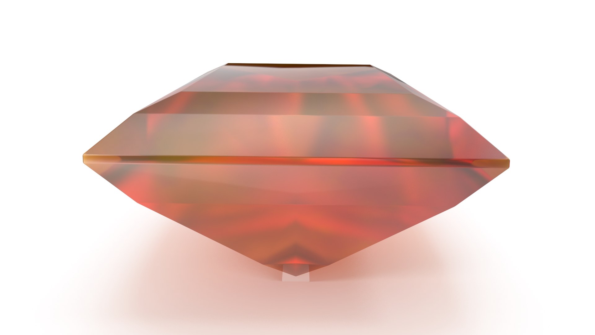 Baguette Cut Amber 3D - TurboSquid 1850605