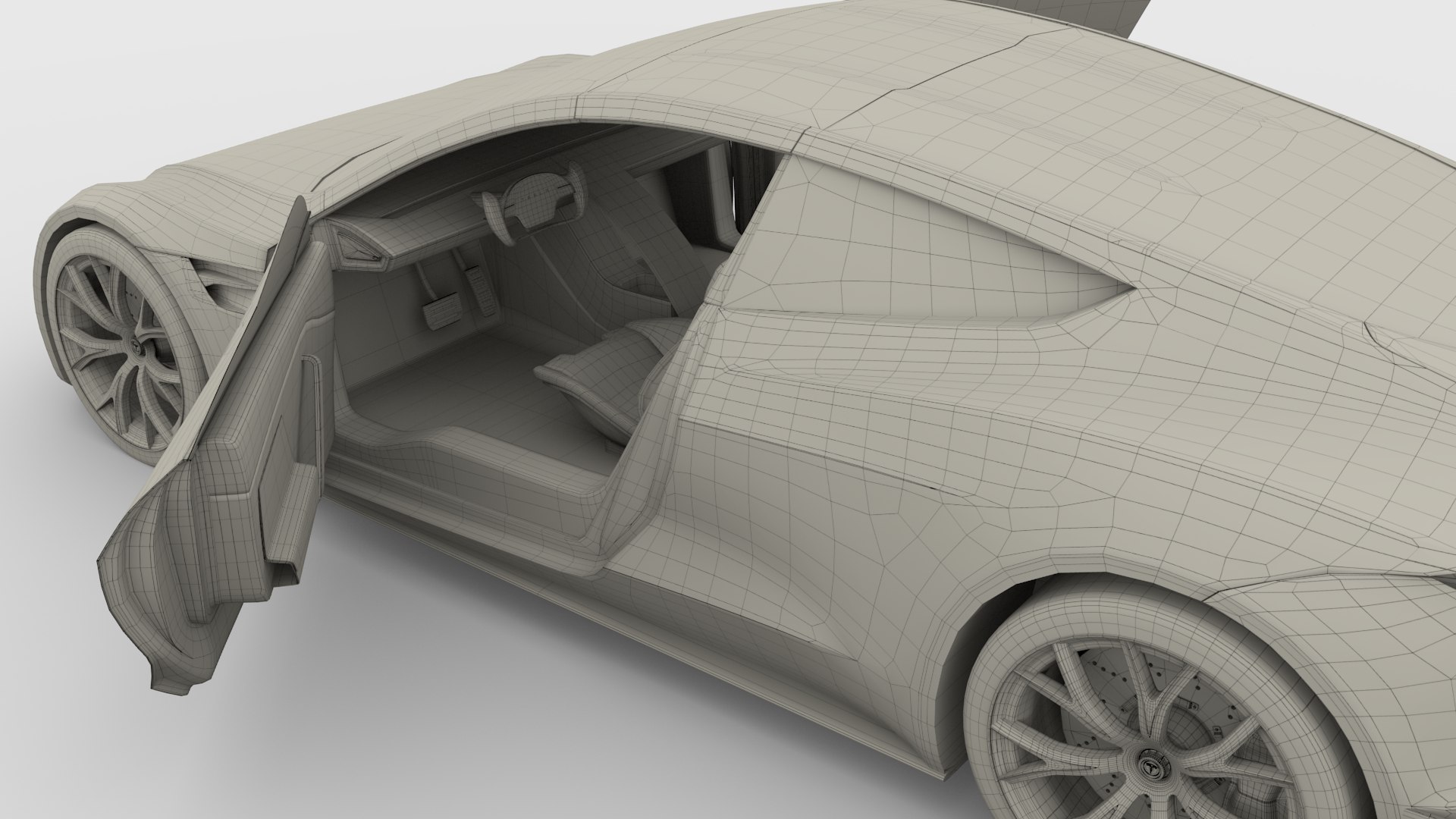 Tesla Roadster Interior 3D Model - TurboSquid 1327156