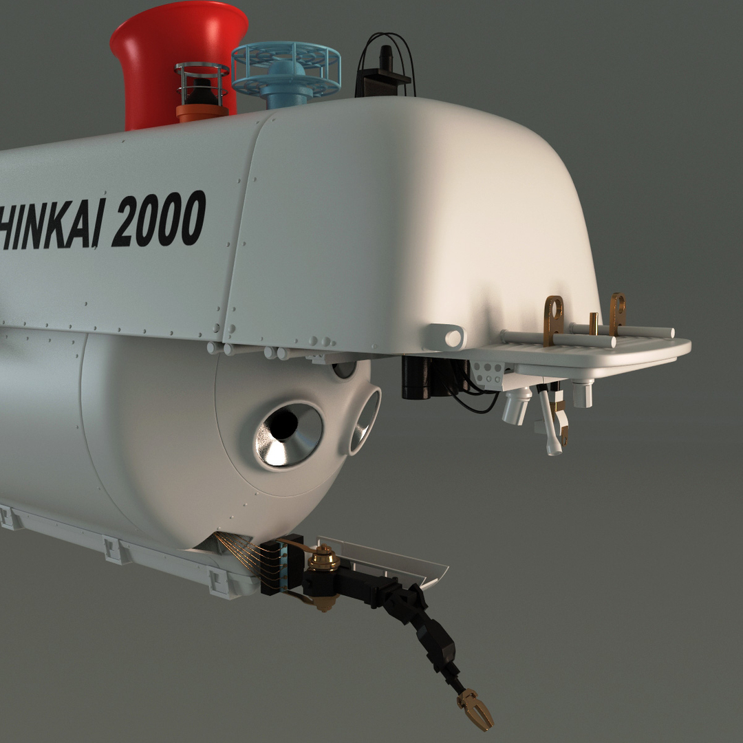 research submersible shinkai 2000 3d model