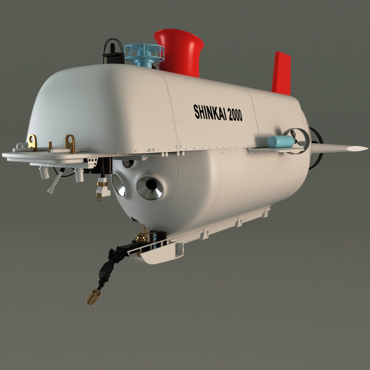 research submersible shinkai 2000 3d model