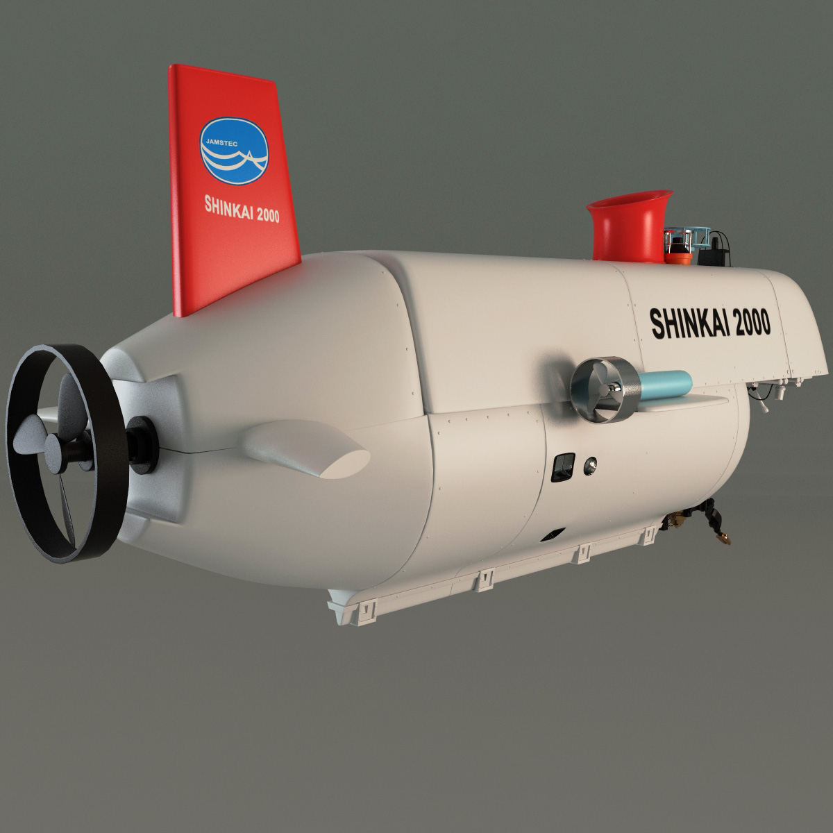 research submersible shinkai 2000 3d model