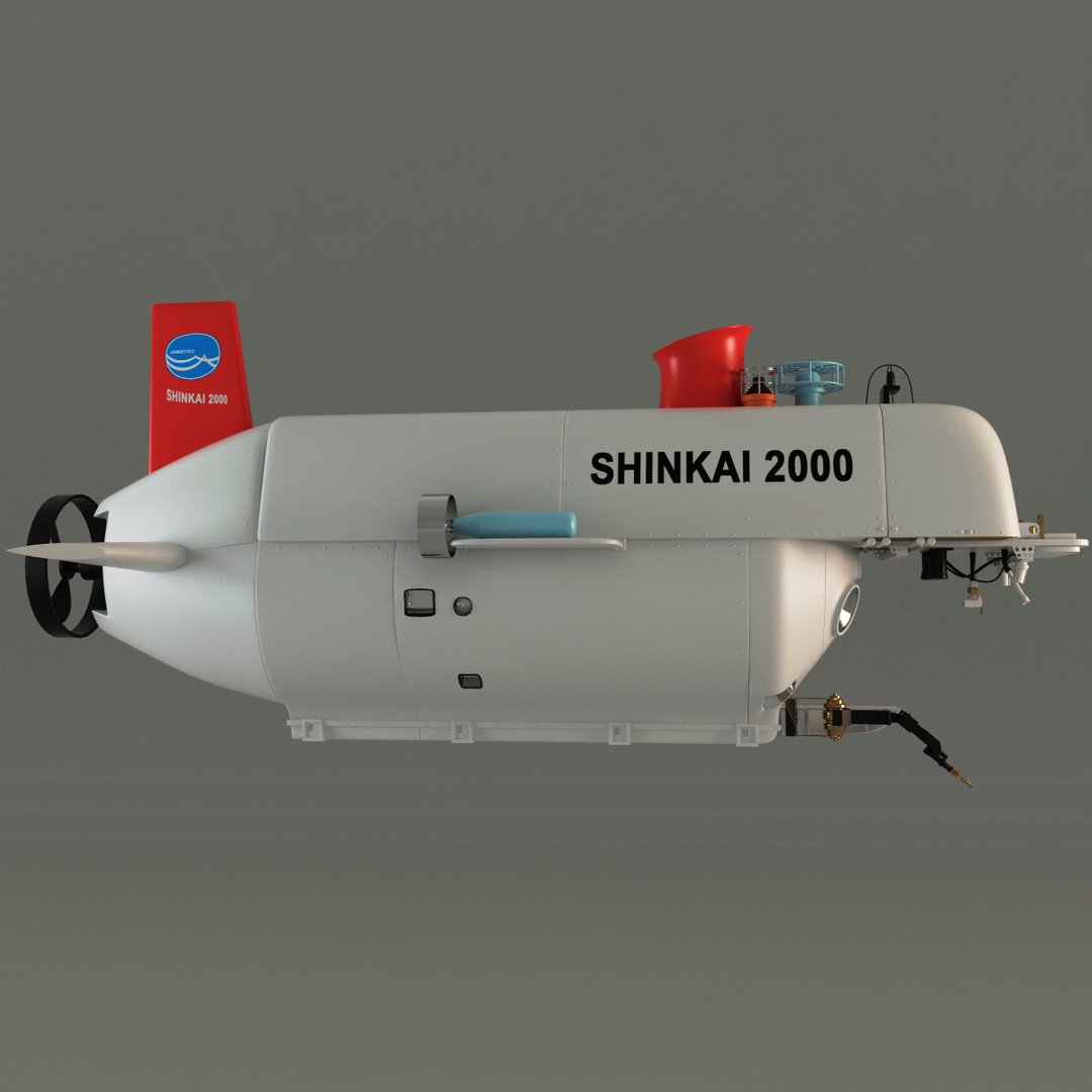 research submersible shinkai 2000 3d model