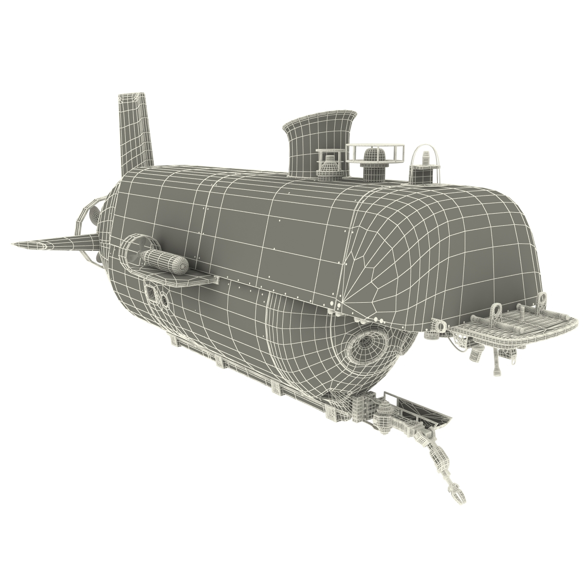 research submersible shinkai 2000 3d model