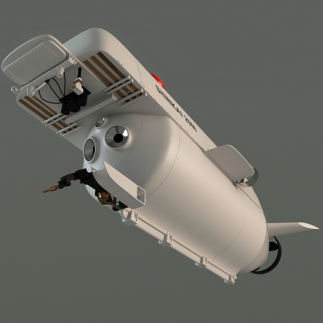research submersible shinkai 2000 3d model