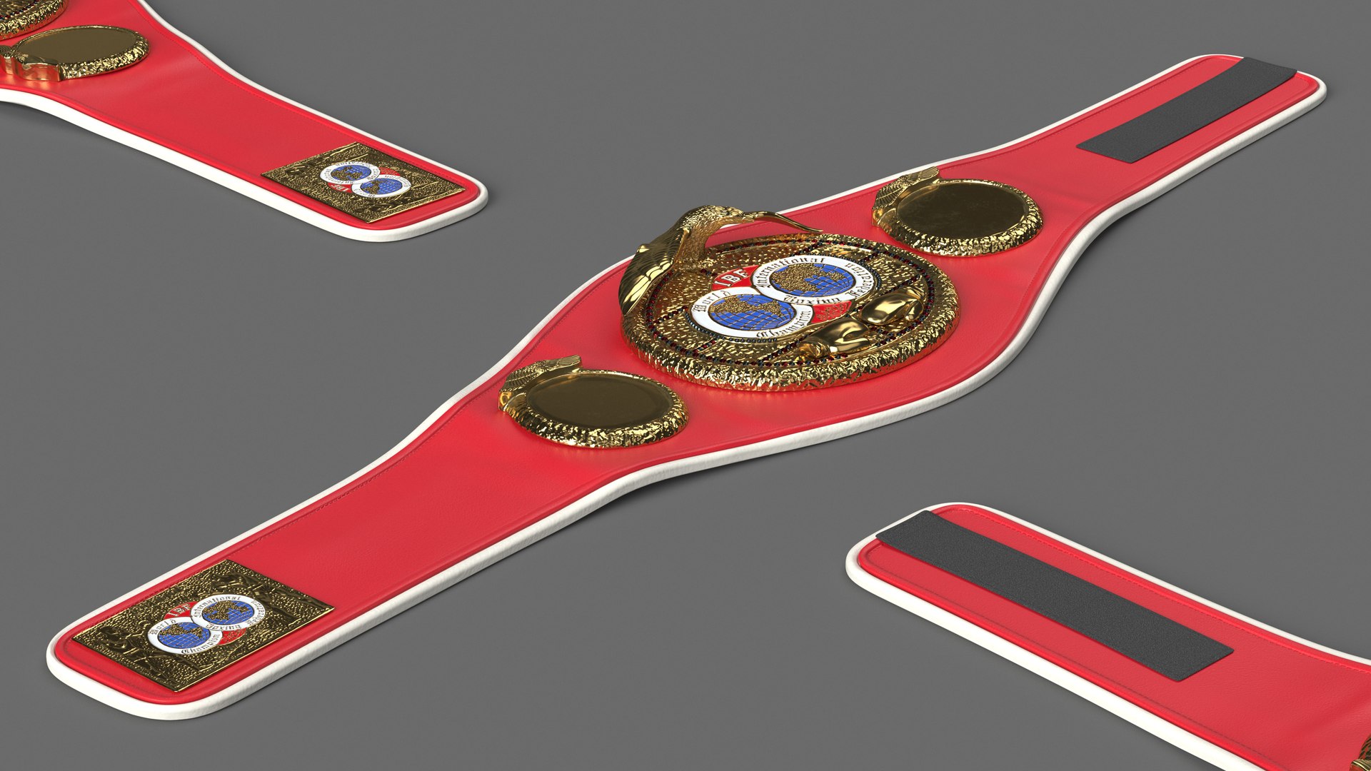 3D Model International Boxing Federation Belt Whithout Fur - TurboSquid ...