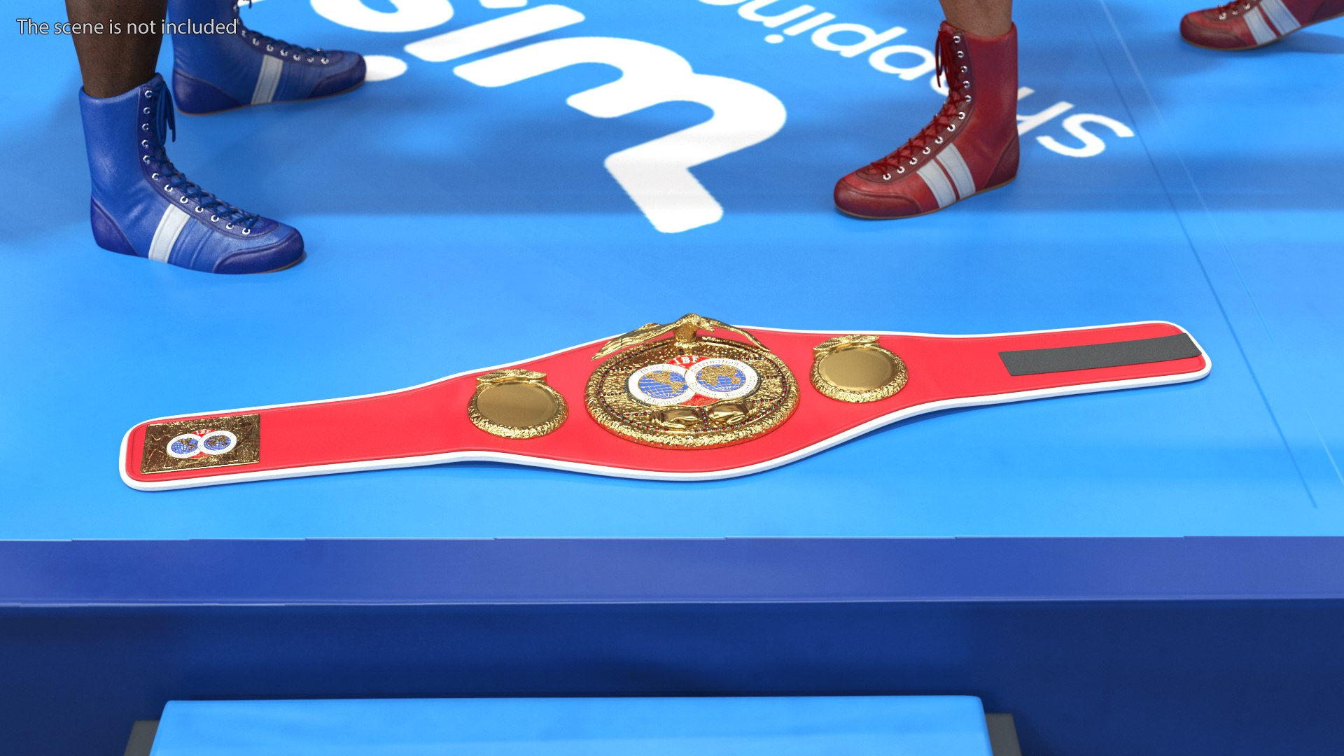 3D Model International Boxing Federation Belt Whithout Fur - TurboSquid ...
