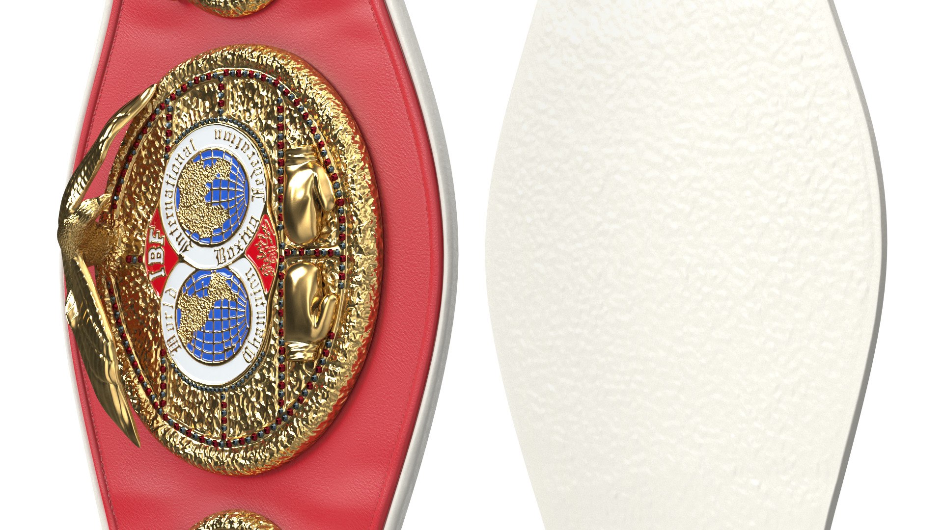 3D Model International Boxing Federation Belt Whithout Fur - TurboSquid ...