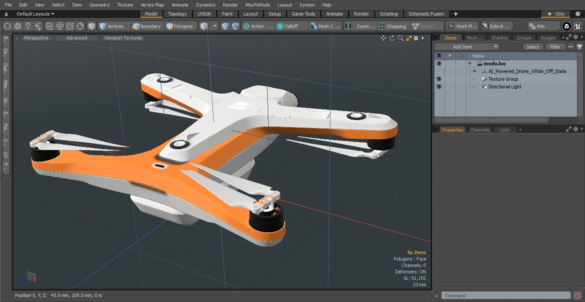 AI Powered Drone White Off State 3D Model - TurboSquid 2171925