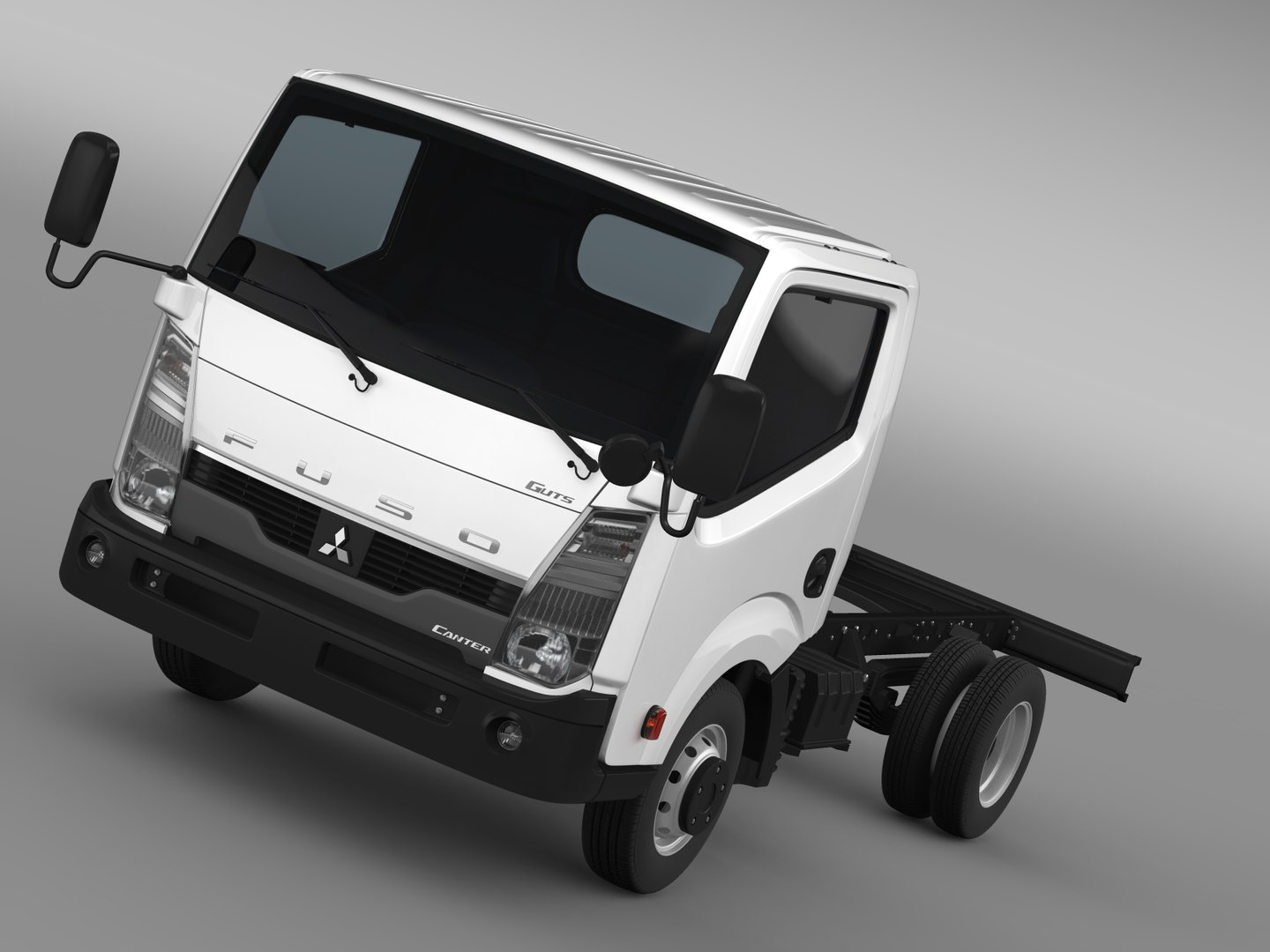 3d Mitsubishi Fuso Canter Guts Model