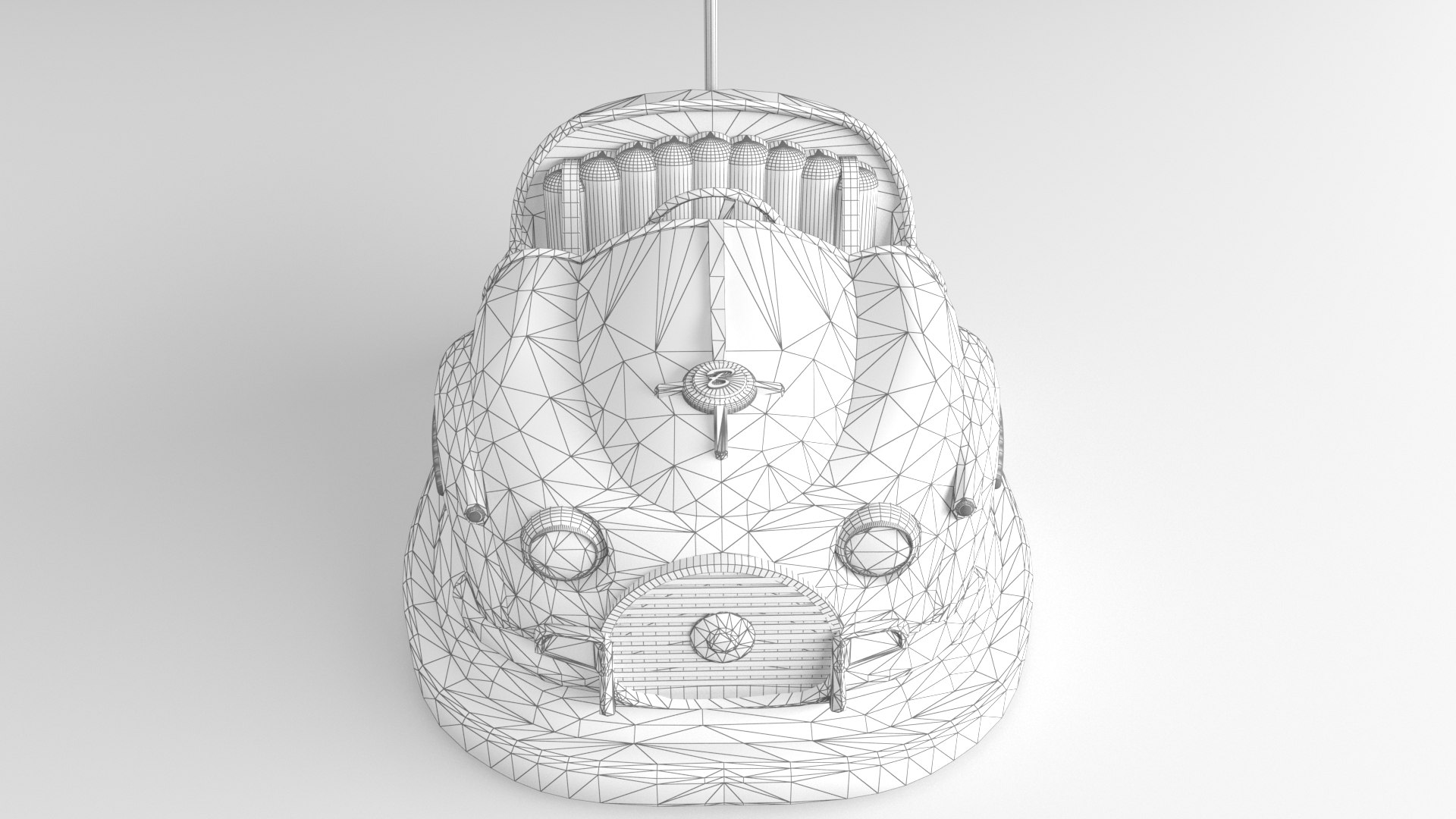 bumper car 3d obj