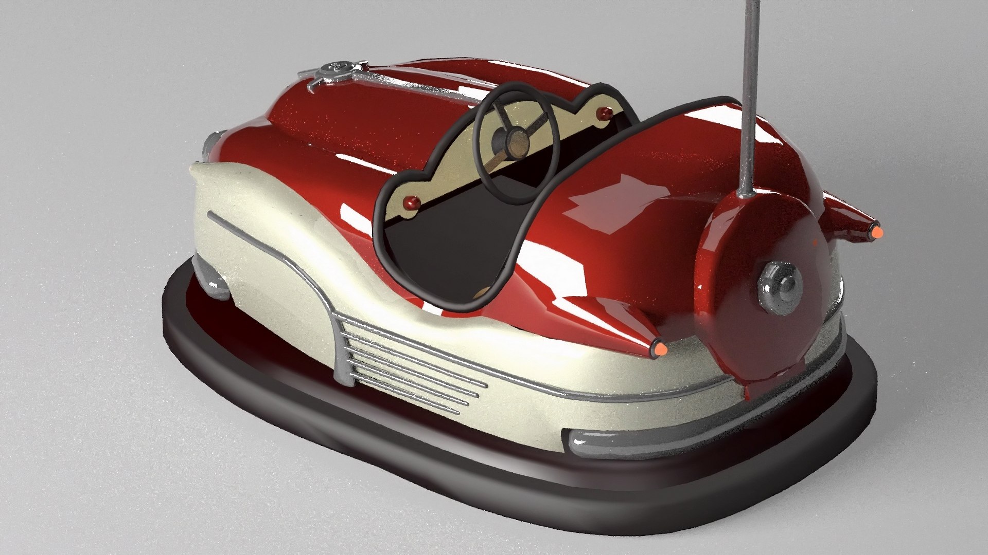 bumper car 3d obj