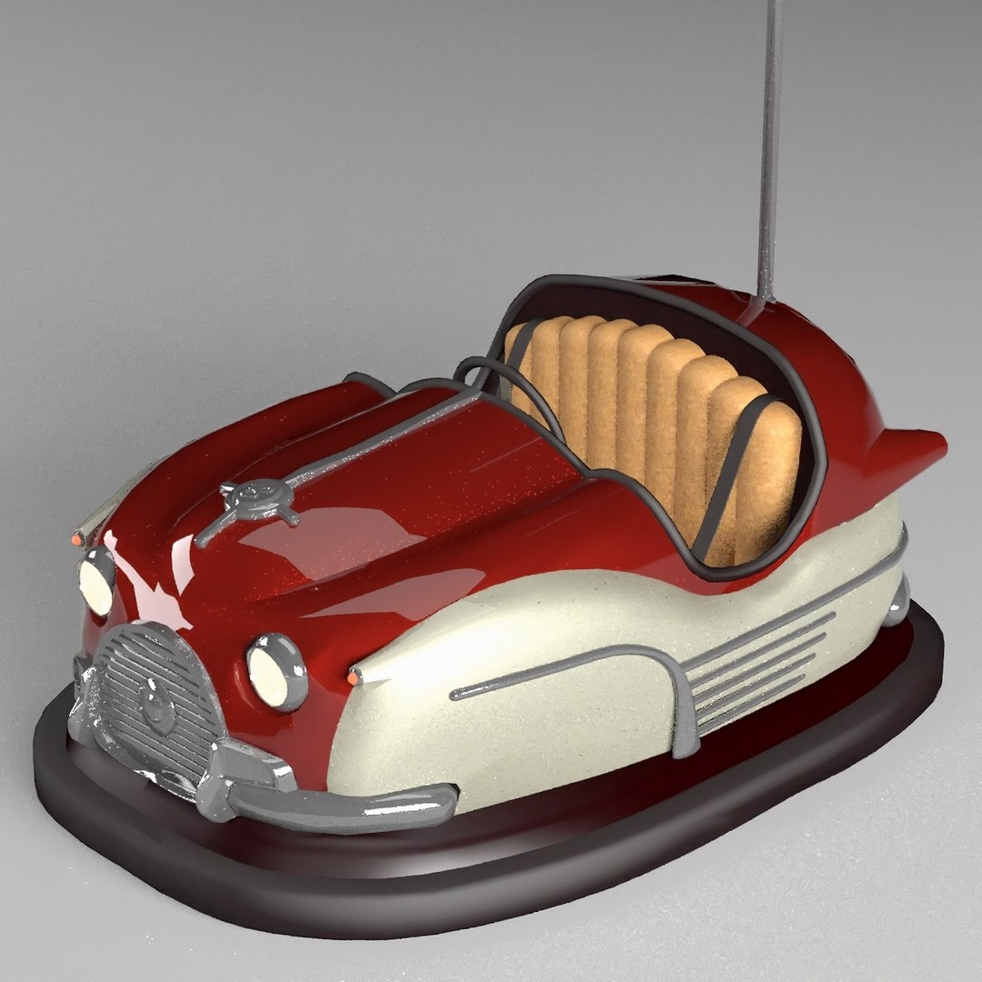 bumper car 3d obj