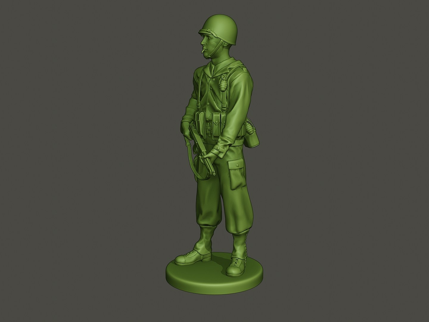 American Soldier Ww2 Standguard 3D Model - TurboSquid 1441790