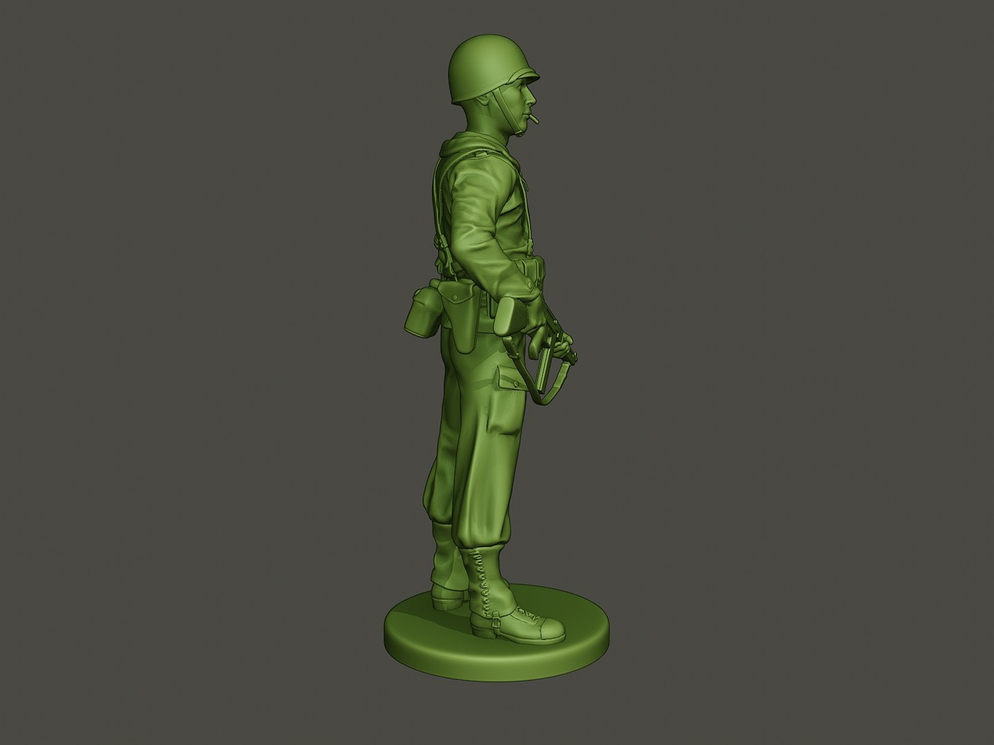 American Soldier Ww2 Standguard 3D Model - TurboSquid 1441790