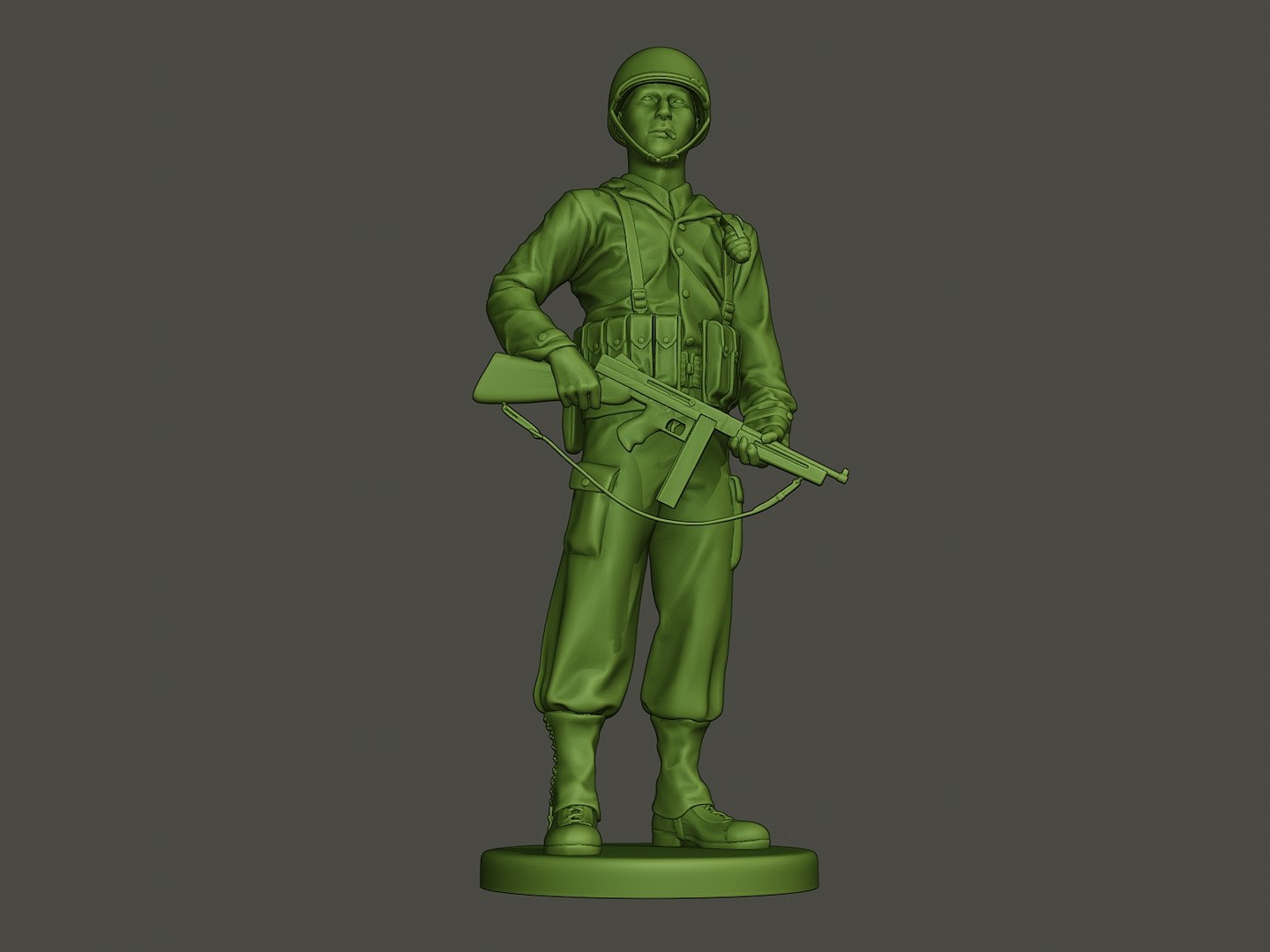 American Soldier Ww2 Standguard 3D Model - TurboSquid 1441790