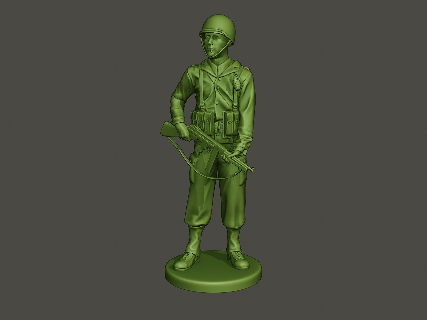 American Soldier Ww2 Standguard 3D Model - TurboSquid 1441790