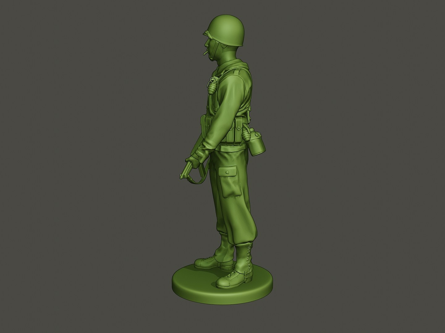 American Soldier Ww2 Standguard 3D Model - TurboSquid 1441790