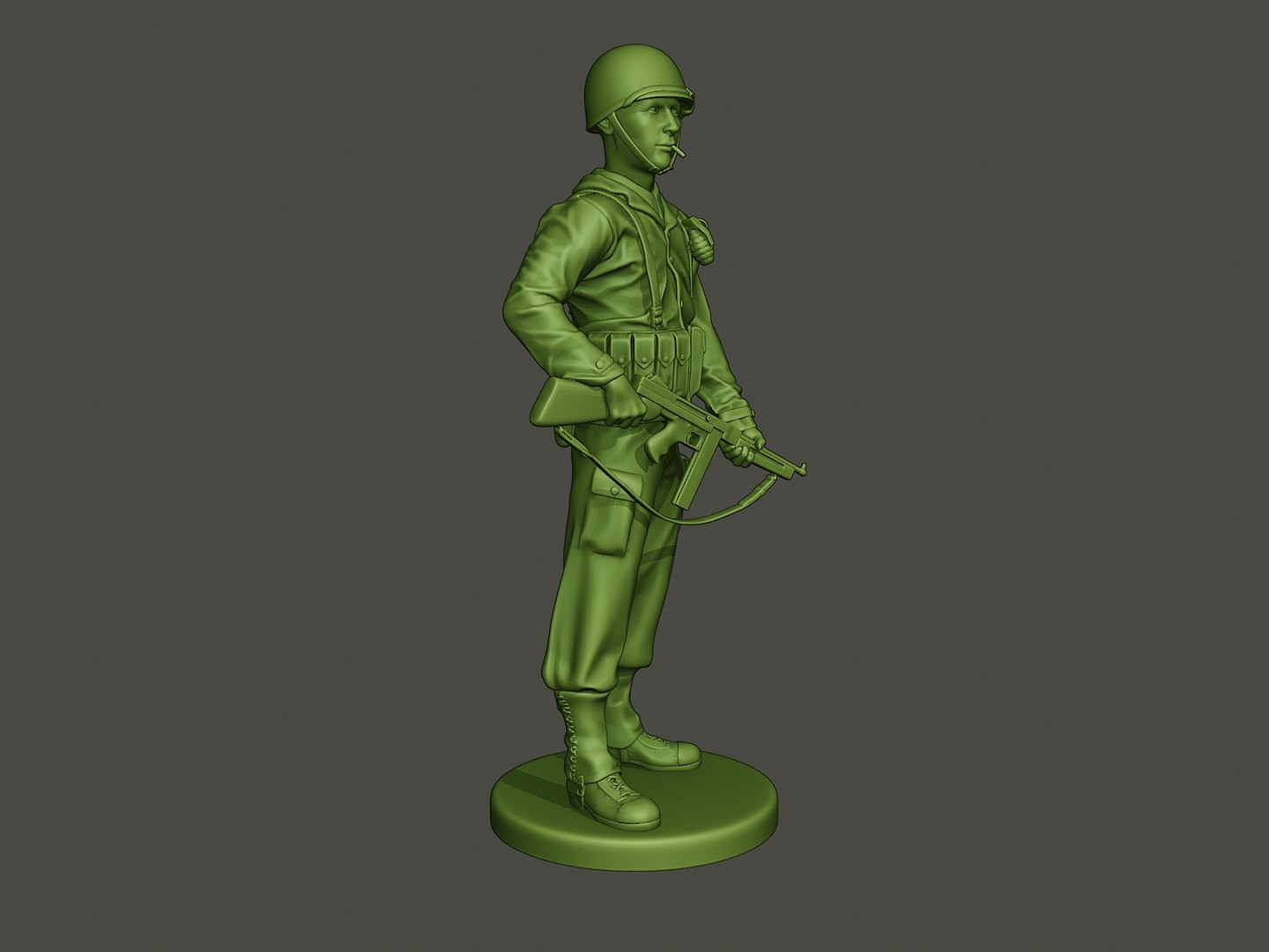 American Soldier Ww2 Standguard 3D Model - TurboSquid 1441790