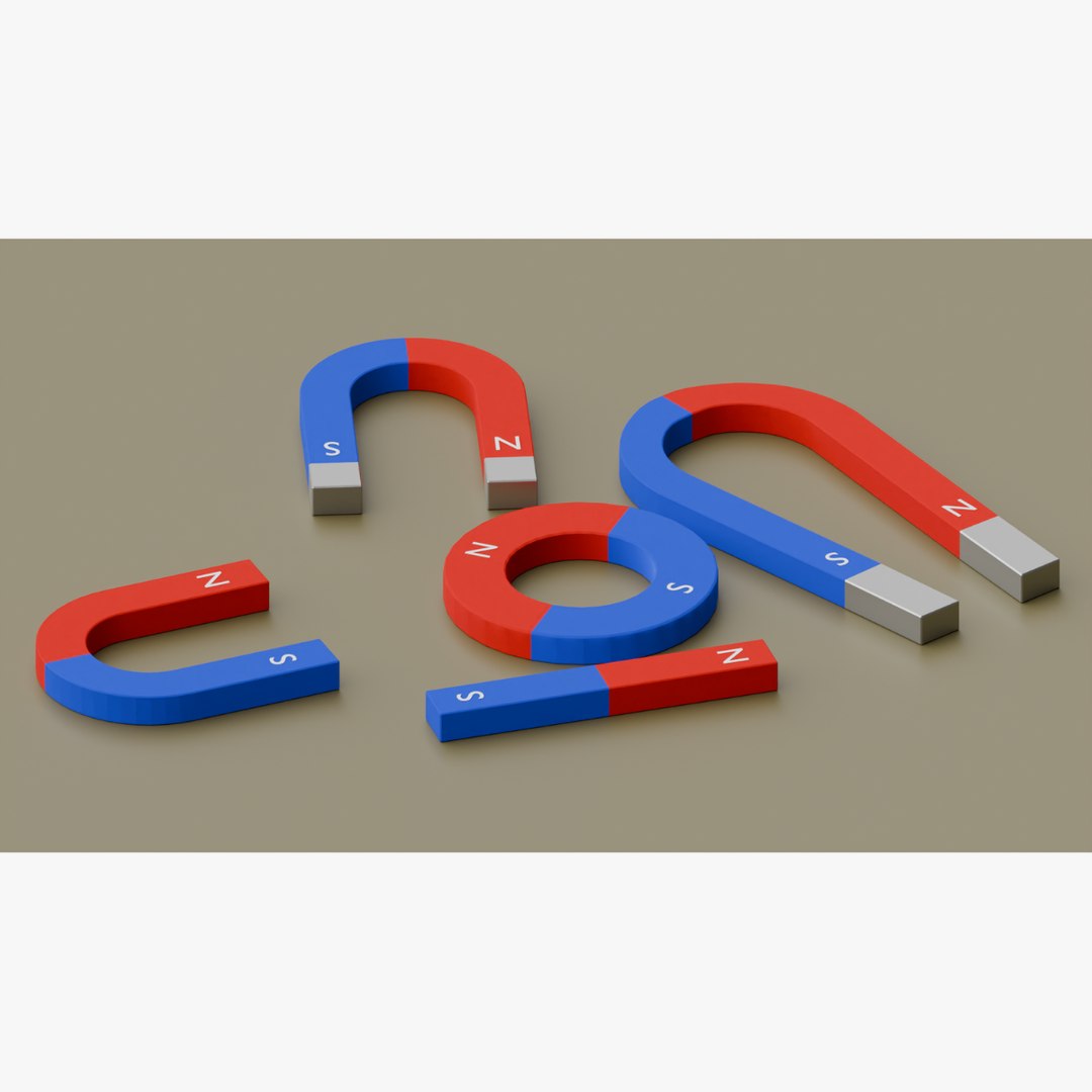 Free 3D Educational Low-Poly 3D Magnet Collection - TurboSquid 2255423