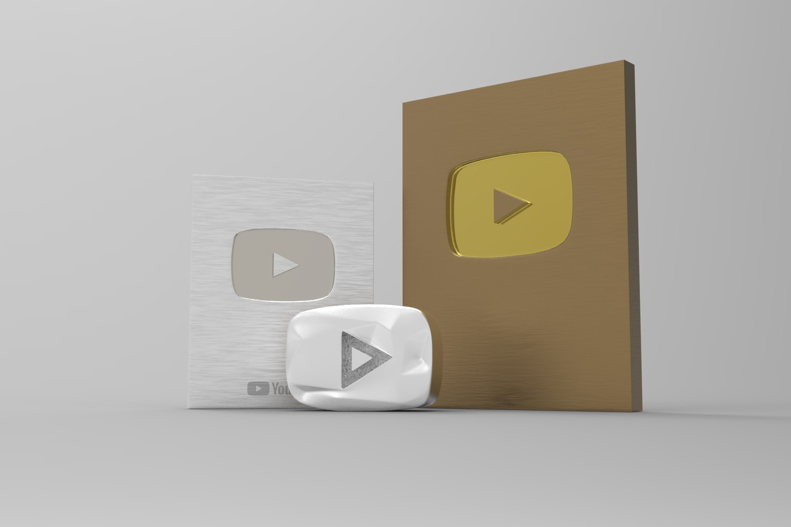 Youtube Plate Awards Model - TurboSquid 1825438