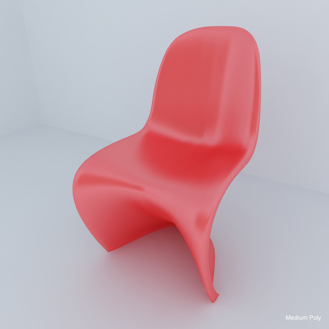 3d Model Verner Panton Plastic Chair
