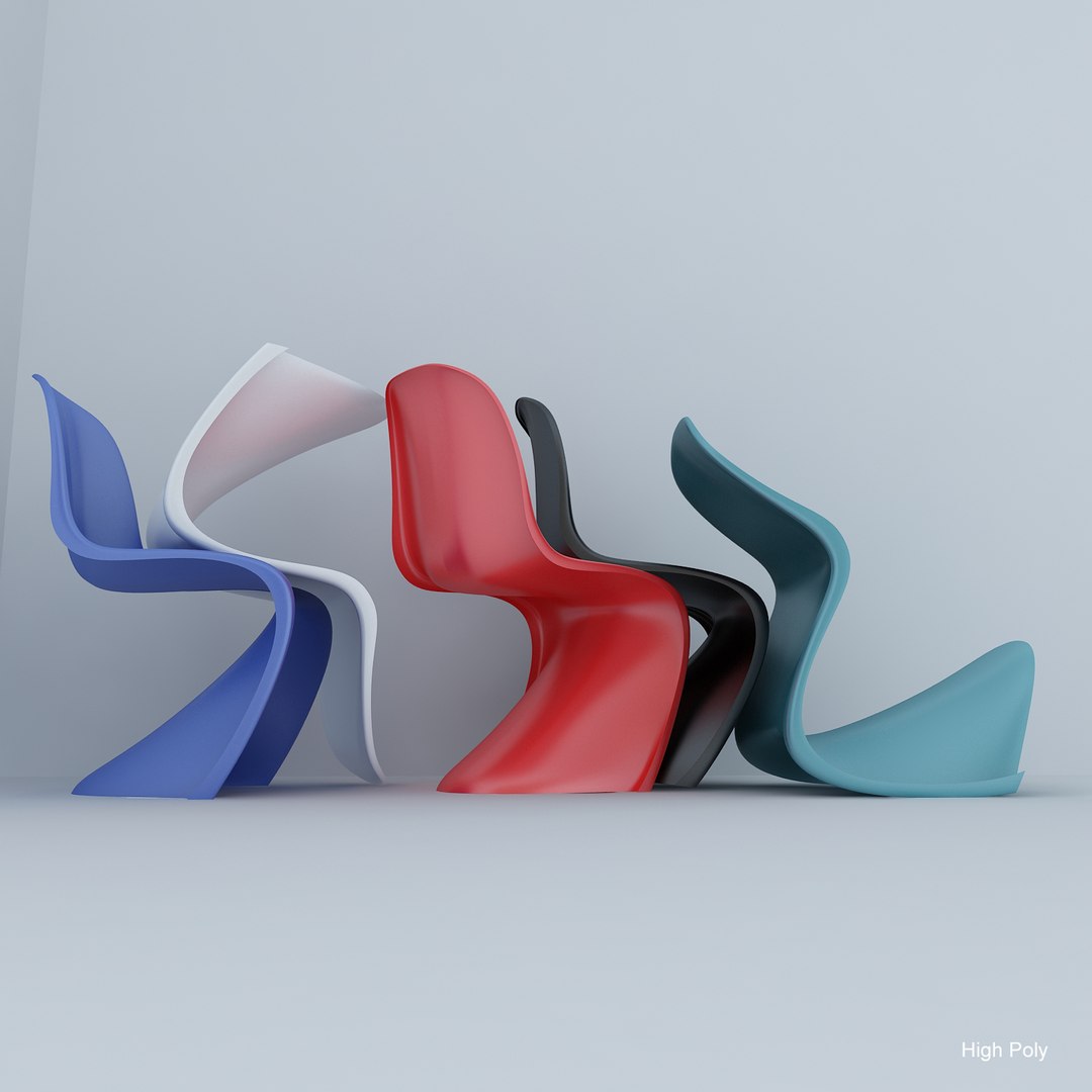3d Model Verner Panton Plastic Chair