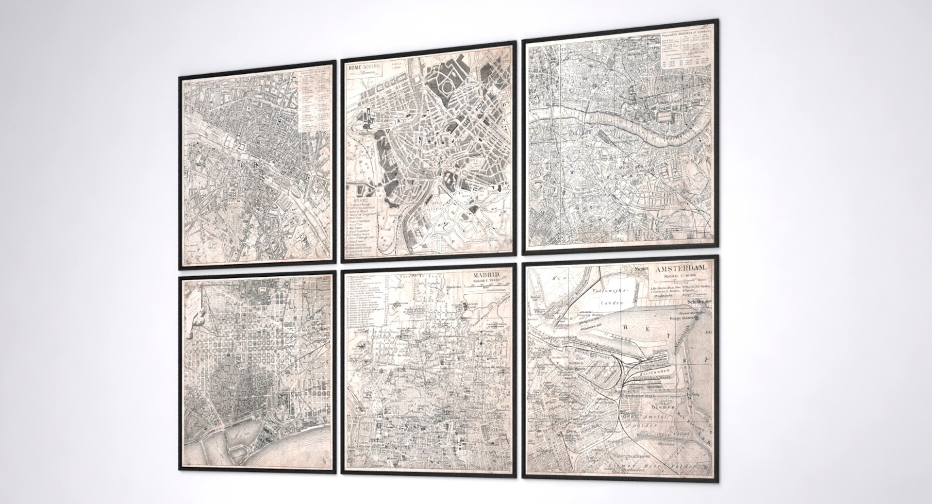 3d Restoration Hardware Vintage Aerial Model