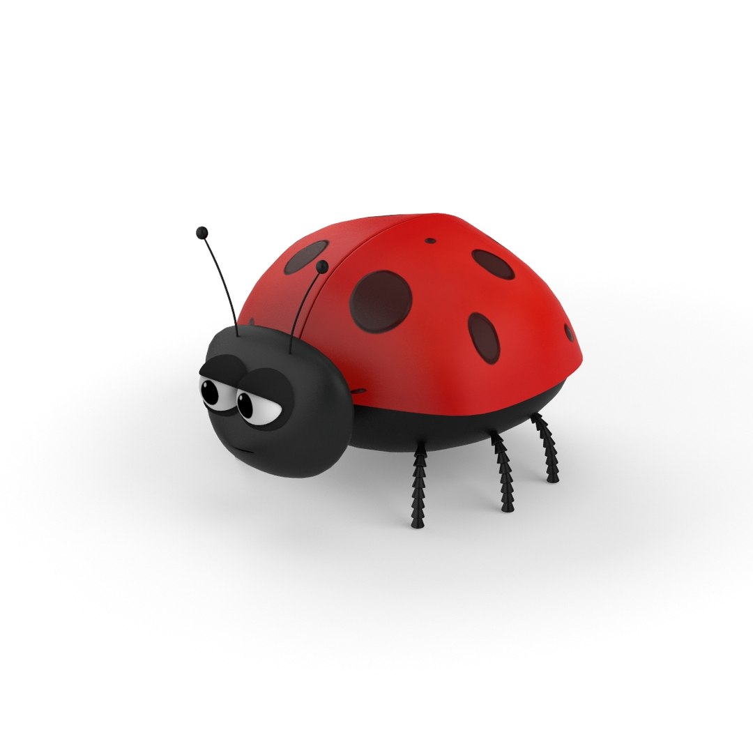 Cartoon Ladybug Rigged Max