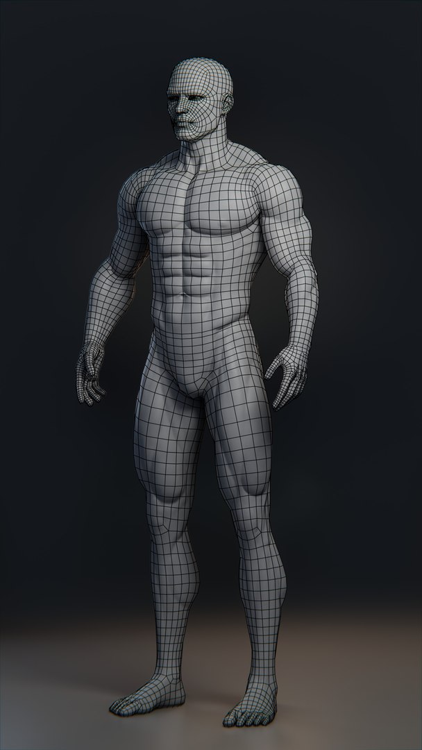 Male Basemesh Rigged Textured 3D Model - TurboSquid 2308510