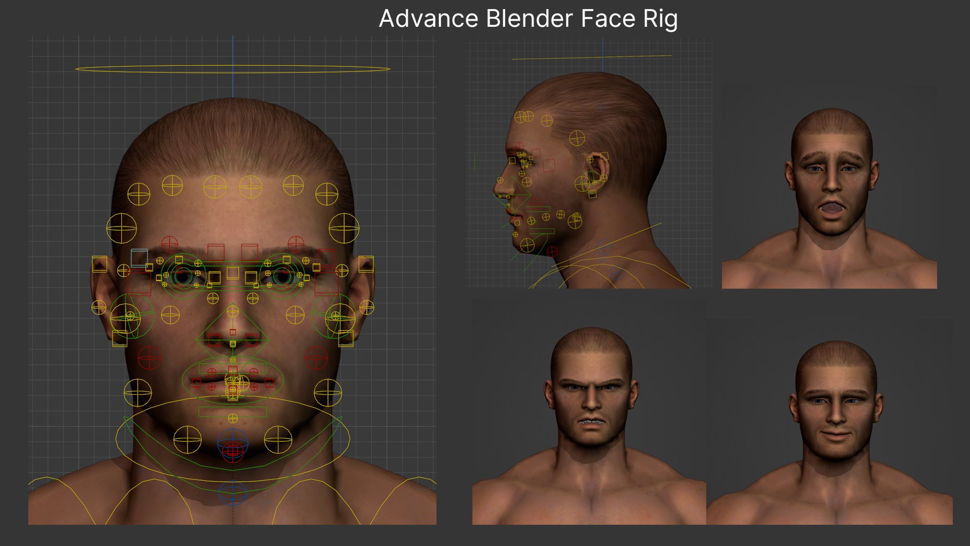 Male Basemesh Rigged Textured 3D Model - TurboSquid 2308510