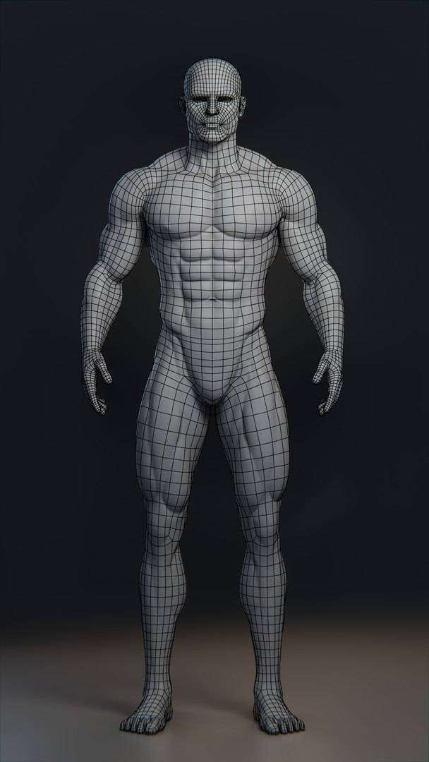 Male Basemesh Rigged Textured 3D Model - TurboSquid 2308510