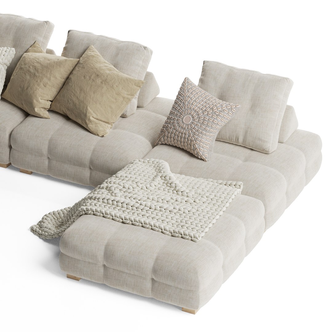 Crosby Sofa Uniqwa 3D Model - TurboSquid 2232432