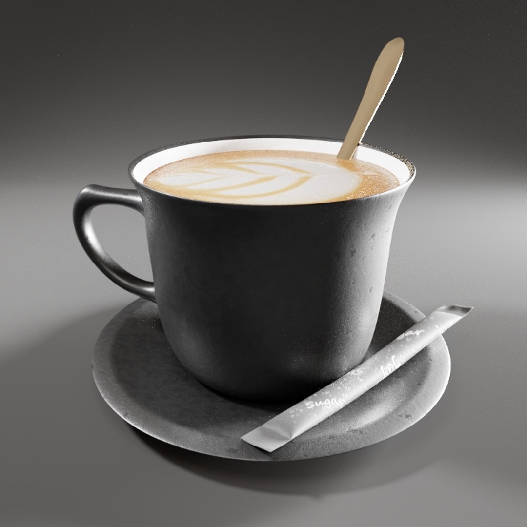 Realistic Coffee Cup 3D Model - TurboSquid 1428333