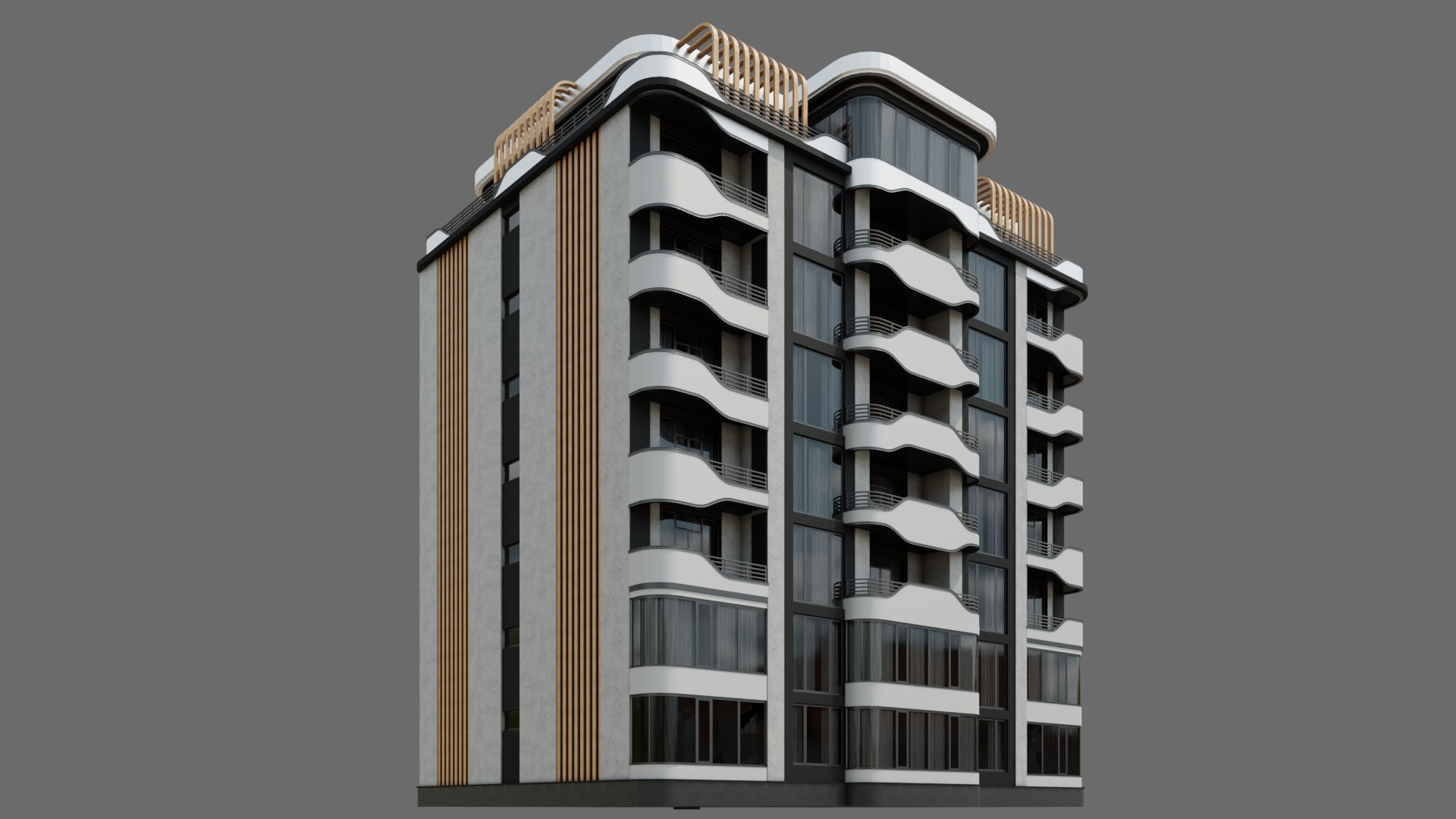 3D Model Residental Building - TurboSquid 2029050