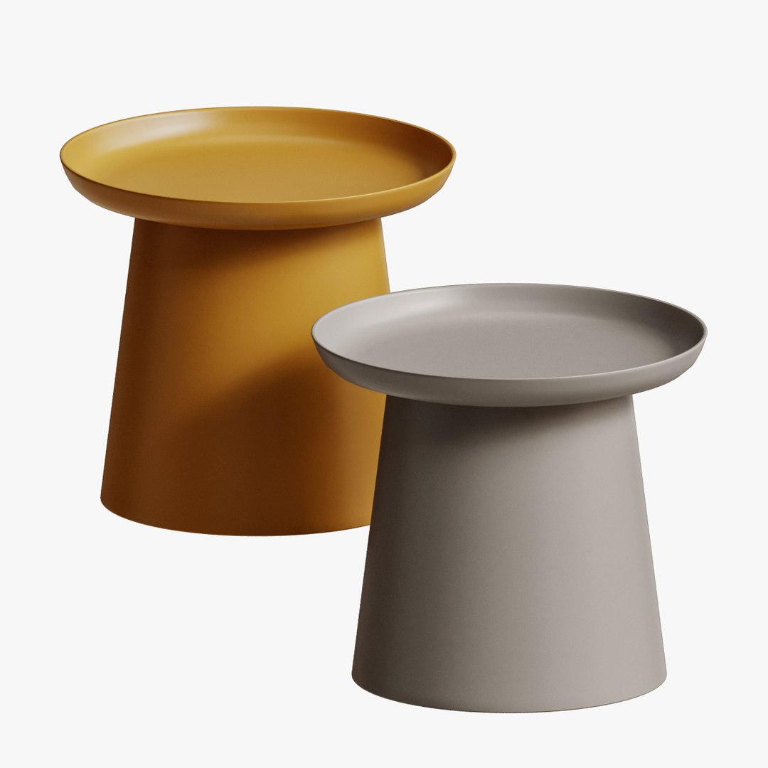 Coffee Table Alex Yellow And Grey 3D Model - TurboSquid 1997326