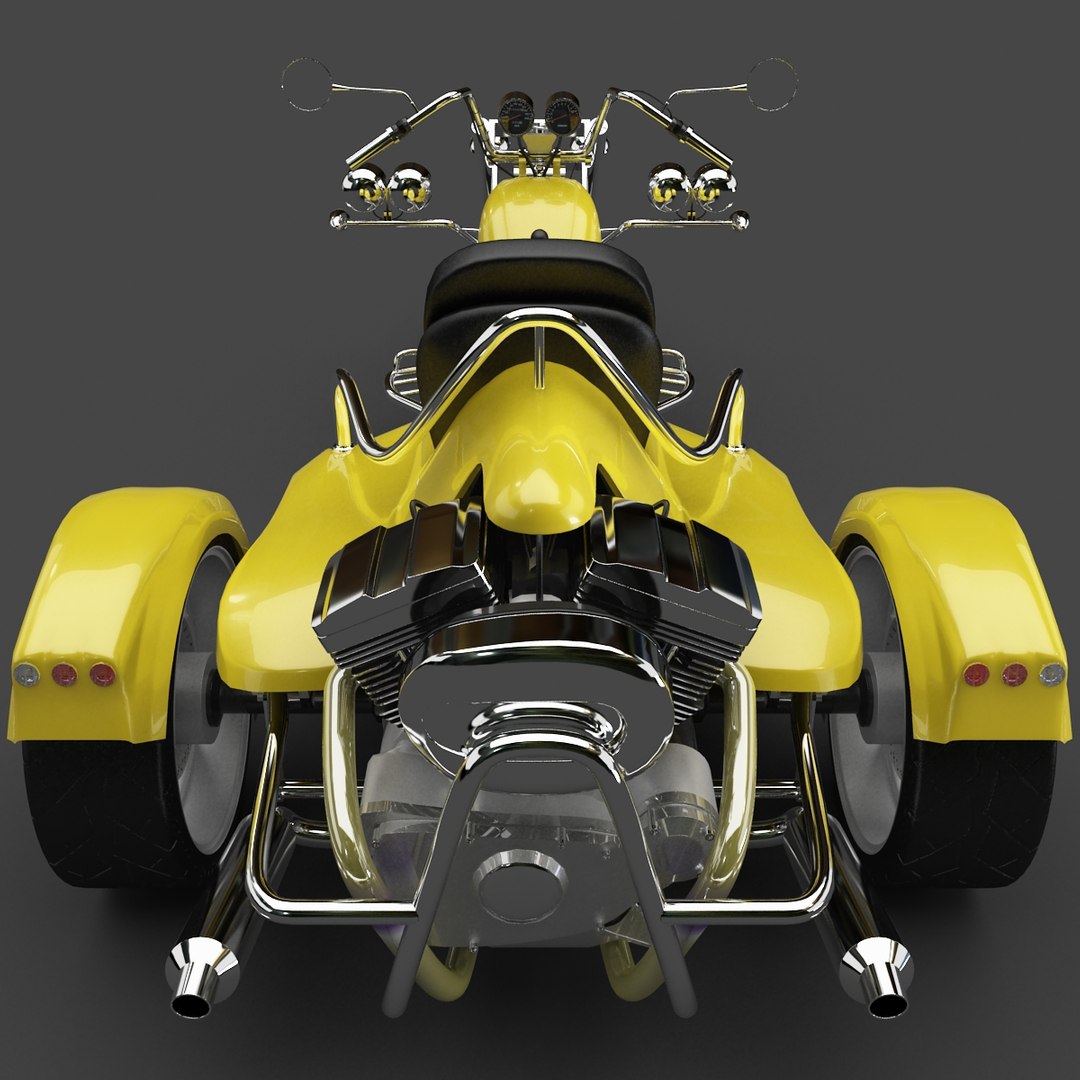 3d model trike motorcycle