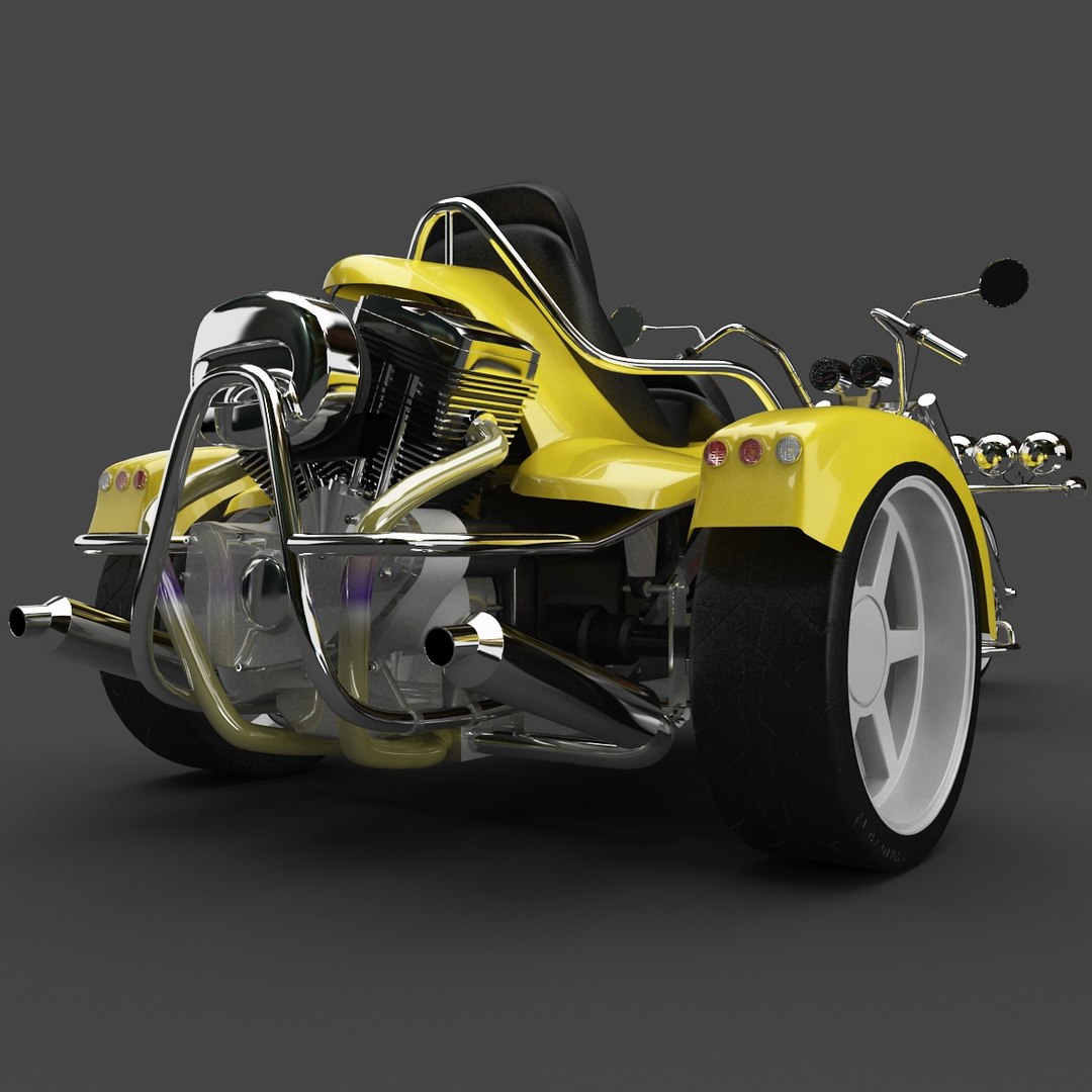 3d model trike motorcycle