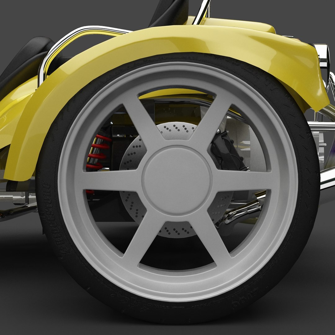 3d model trike motorcycle