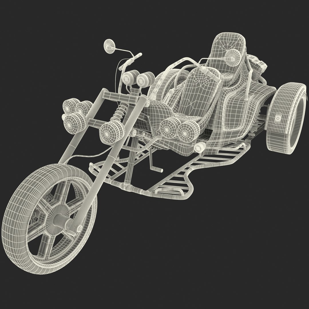 3d model trike motorcycle