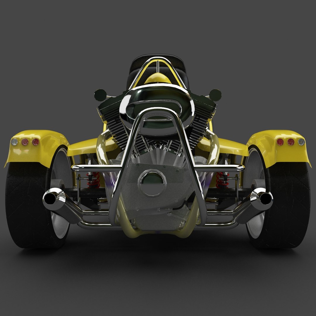 3d model trike motorcycle