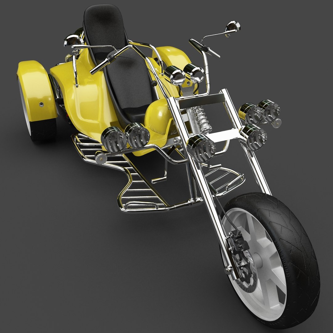 3d model trike motorcycle