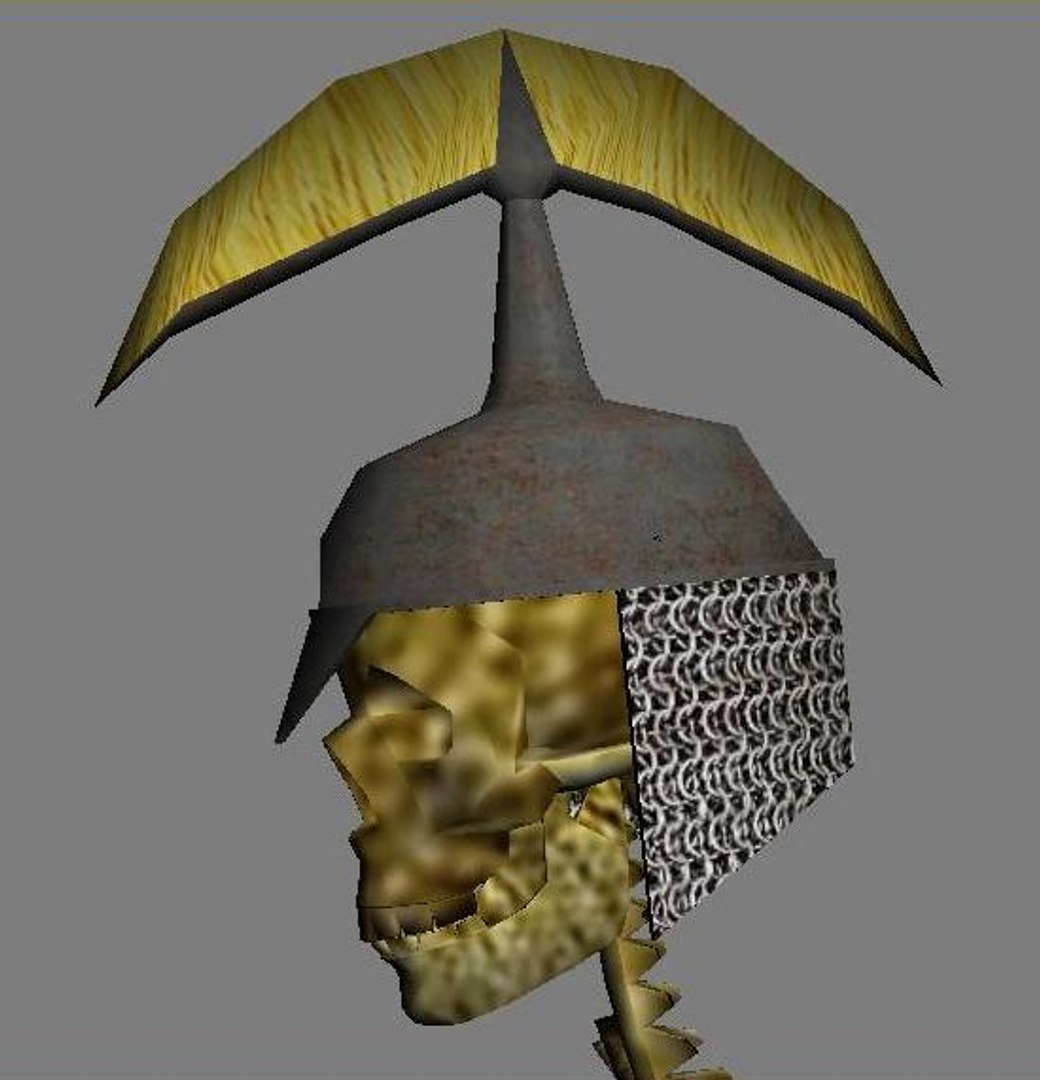 3d Great Bone Warrior Skeleton